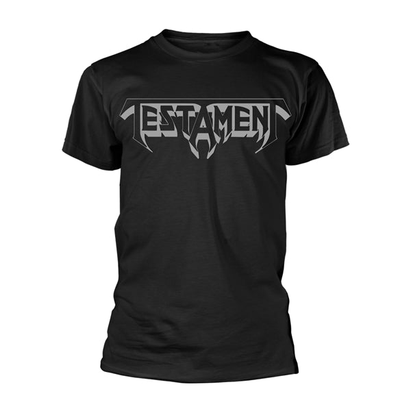 Testament T-Shirt - Logo (Grey Print/Black Ts) | Buy Now For 22.99 ...